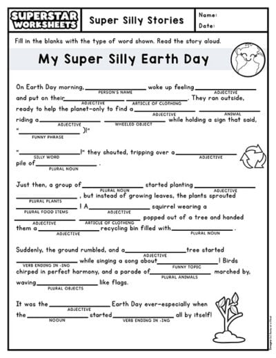 Earth Day Worksheets (Free Printables) - Superstar Worksheets