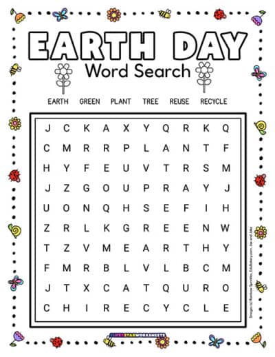 Earth Day Worksheets - Superstar Worksheets