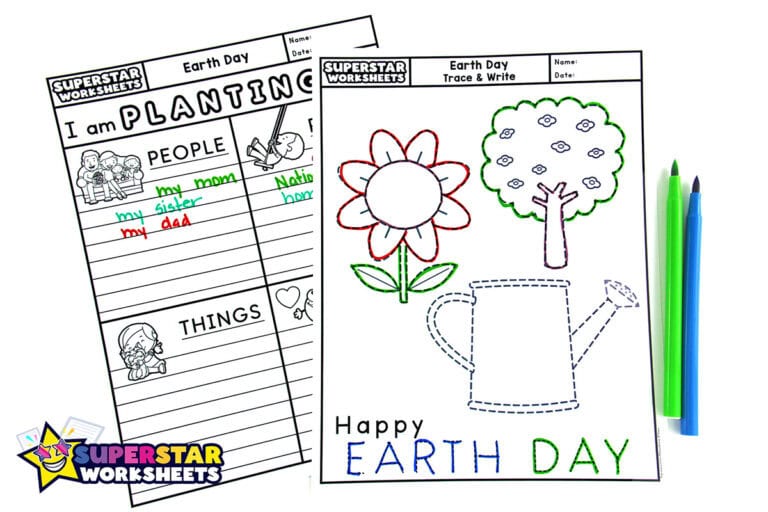 Earth Day Worksheets - Superstar Worksheets
