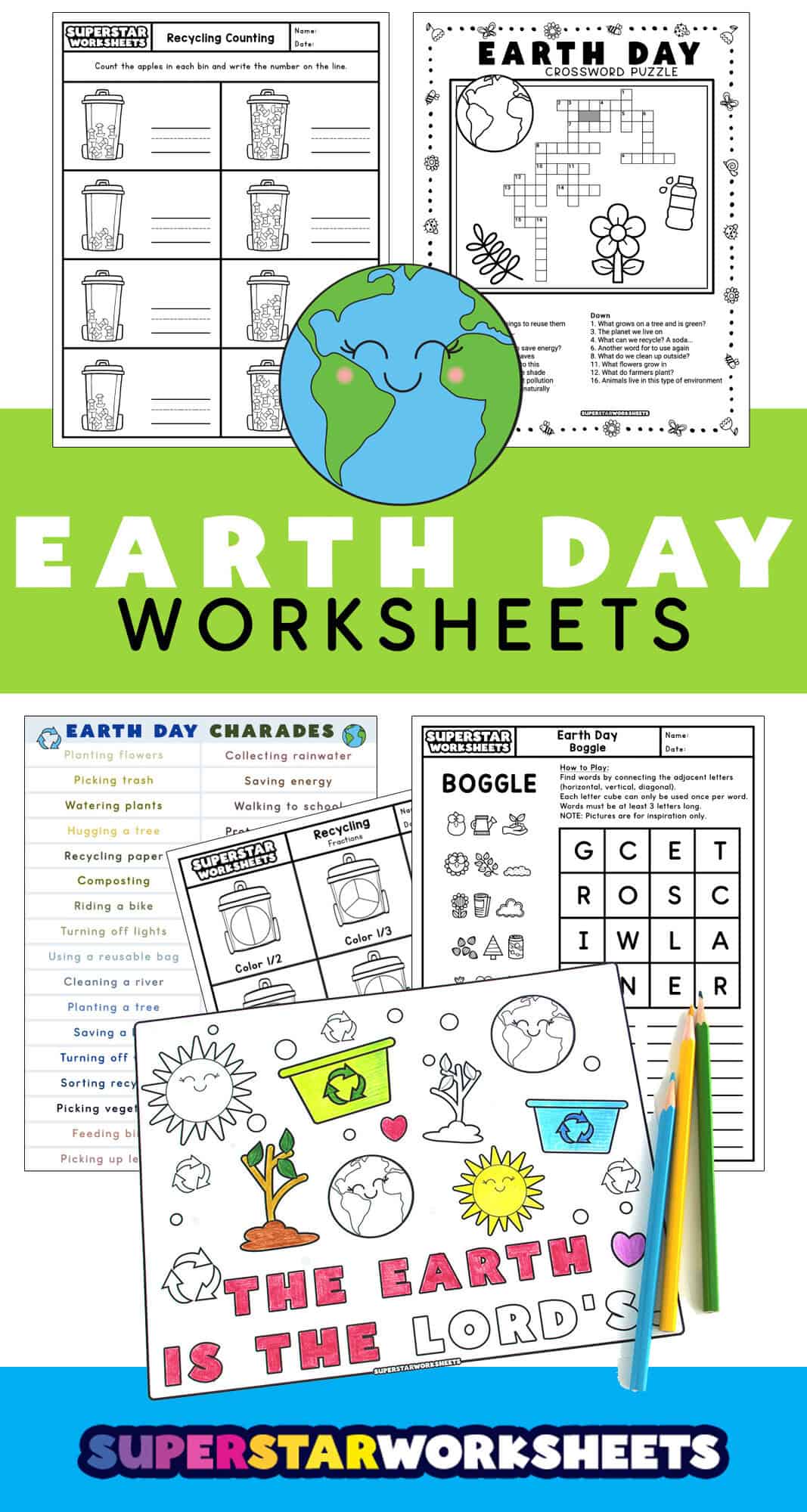 Earth Day Worksheets - Superstar Worksheets