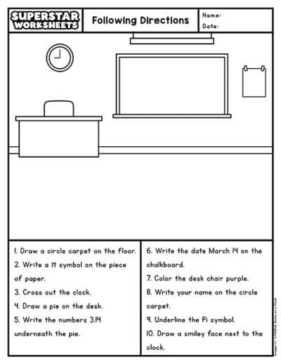 Pi Day Worksheets (Free Printables) - Superstar Worksheets