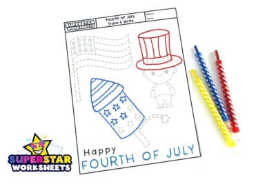 Fourth of July Worksheets (Free Printables) - Superstar Worksheets