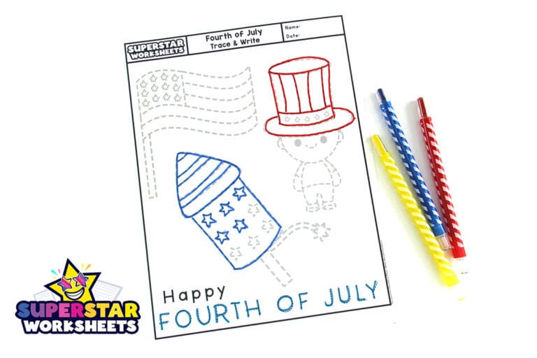 Fourth of July Worksheets (Free Printables) - Superstar Worksheets