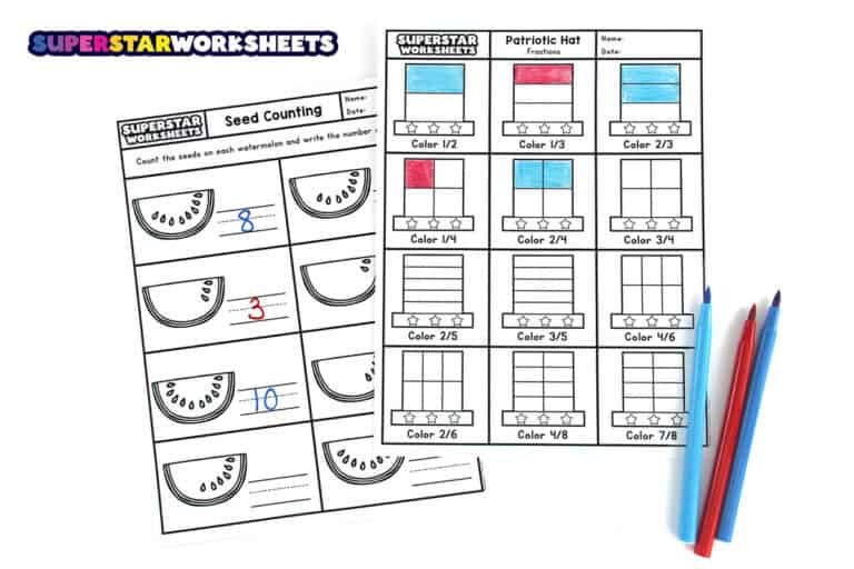 Fourth of July Worksheets - Superstar Worksheets