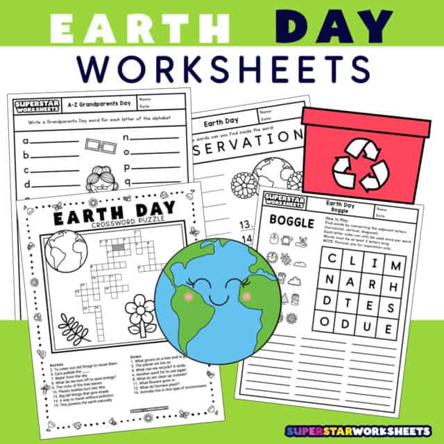 Earth Day Worksheets (Free Printables) - Superstar Worksheets