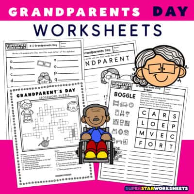 Grandparents Day Worksheets (Free Printables) - Superstar Worksheets
