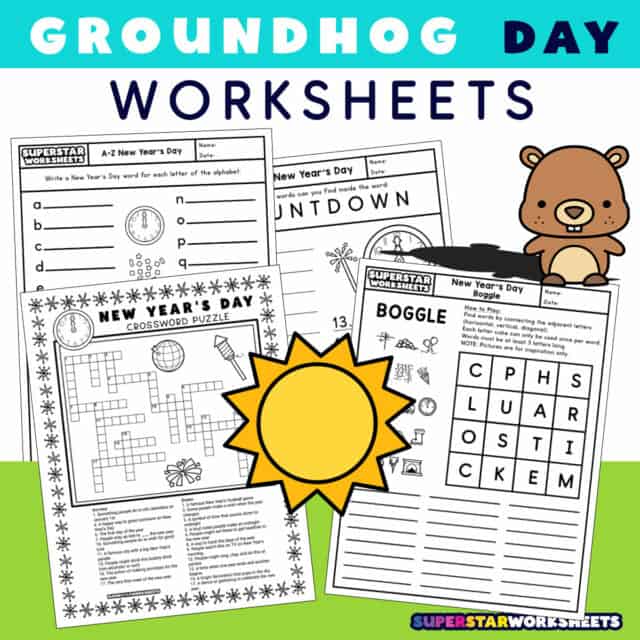 Groundhog Day Worksheets (Free Printables) - Superstar Worksheets