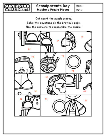 Grandparents Day Worksheets (Free Printables) - Superstar Worksheets