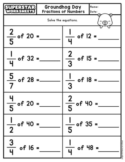 Groundhog Day Worksheets - Superstar Worksheets