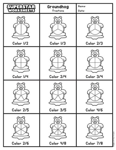 Groundhog Day Worksheets - Superstar Worksheets