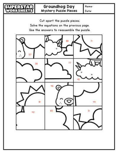 Groundhog Day Worksheets - Superstar Worksheets