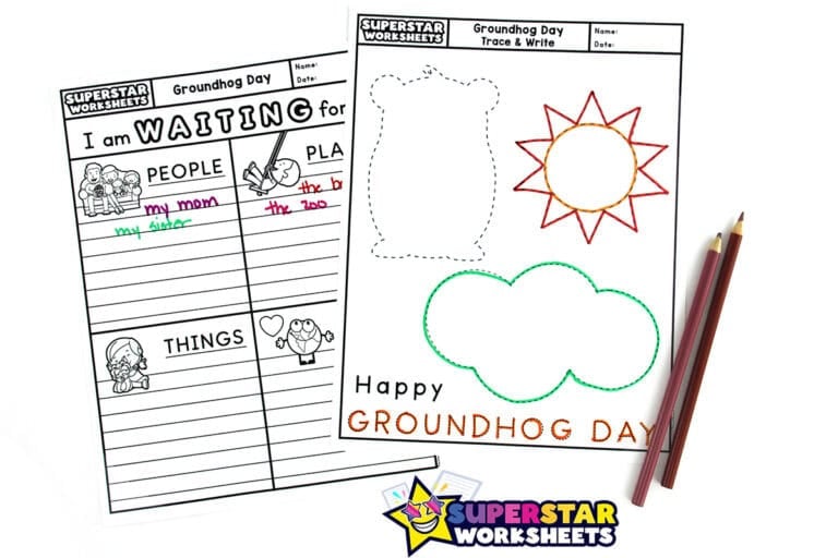 Groundhog Day Worksheets - Superstar Worksheets