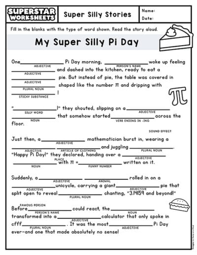 Pi Day Worksheets - Superstar Worksheets