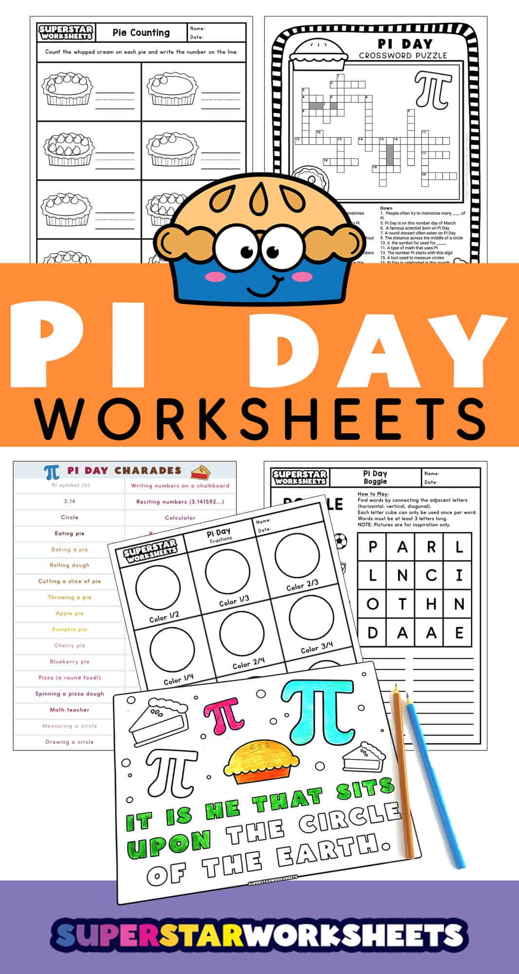 Pi Day Worksheets - Superstar Worksheets