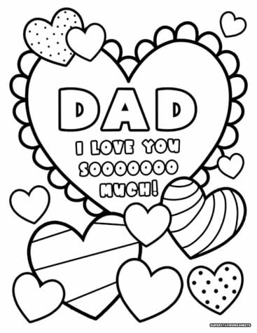 Father's Day Coloring Pages (Free Printables) - Superstar Worksheets