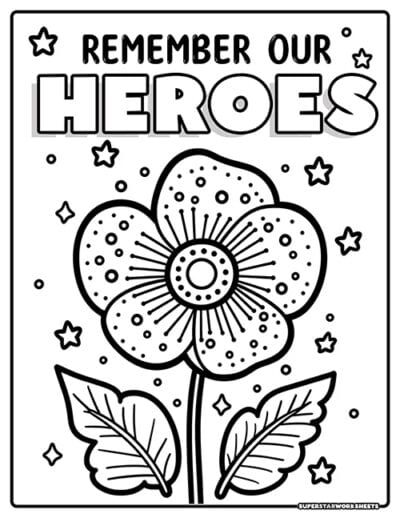 Memorial Day Coloring Pages (Free Printables) - Superstar Worksheets