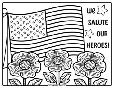 Memorial Day Coloring Pages (Free Printables) - Superstar Worksheets