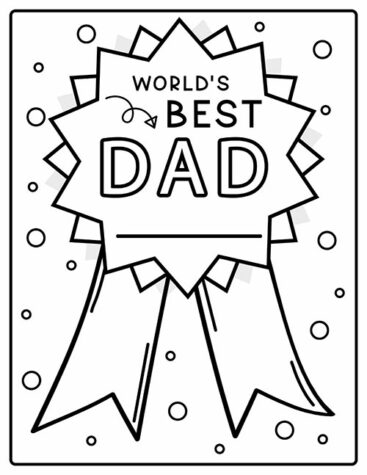Father's Day Coloring Pages (Free Printables) - Superstar Worksheets