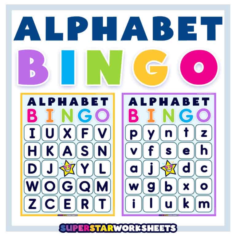 Alphabet BINGO - Superstar Worksheets