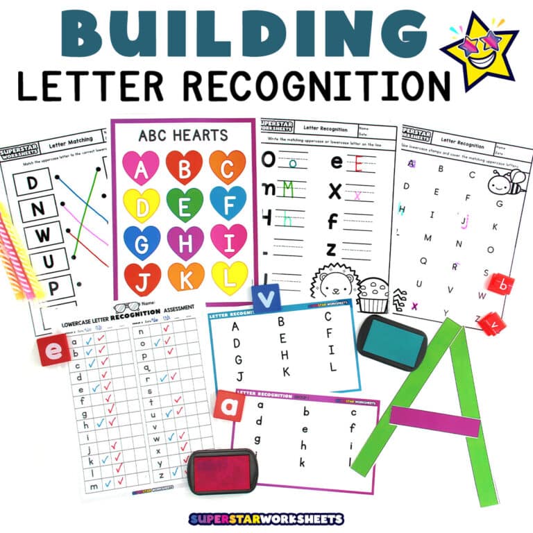 Letter Recognition Worksheets - Superstar Worksheets