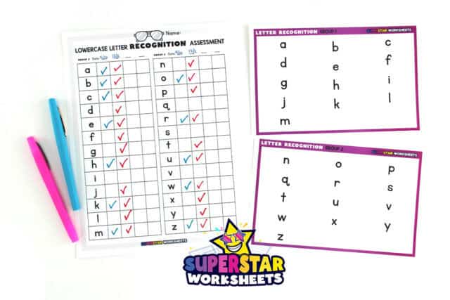 Letter Recognition Worksheets - Superstar Worksheets
