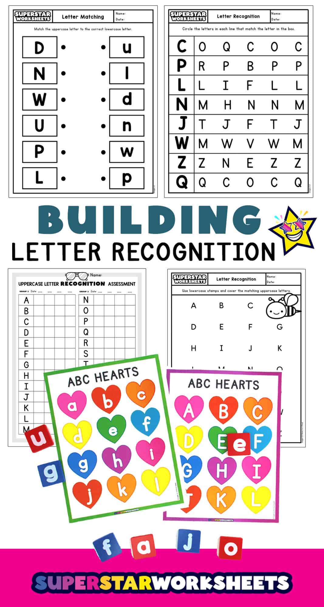 Letter Recognition Worksheets - Superstar Worksheets