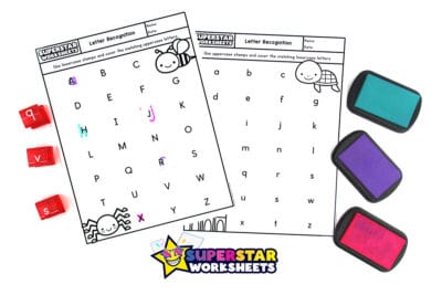 Letter Recognition Worksheets - Superstar Worksheets