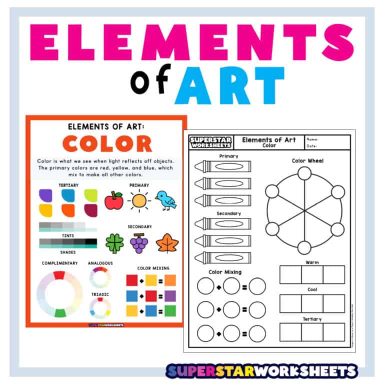 Elements of Art - Superstar Worksheets
