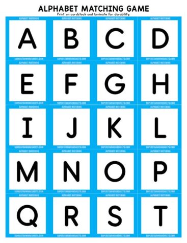 Matching Game Printables - Superstar Worksheets