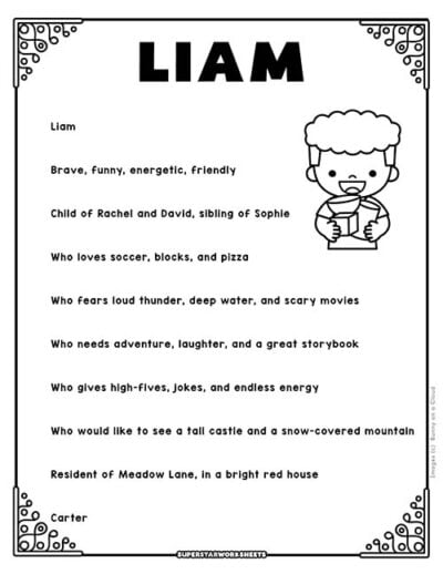 Poetry for Kids - Superstar Worksheets