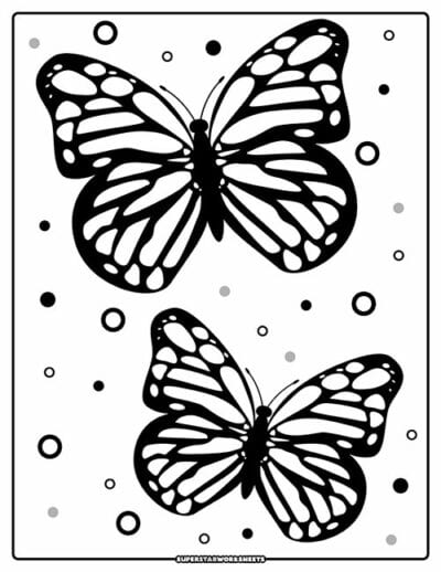 Butterfly Coloring Pages (Free Printables) - Superstar Worksheets