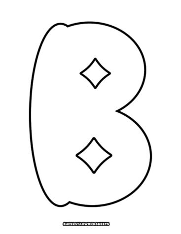 Bubble Letters - Superstar Worksheets