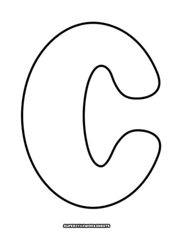 Bubble Letters - Superstar Worksheets