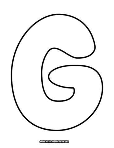 Bubble Letters - Superstar Worksheets