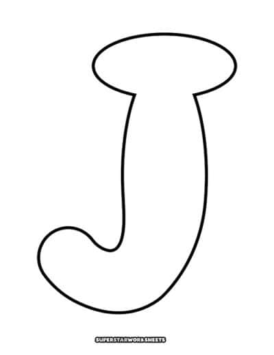 Bubble Letters - Superstar Worksheets