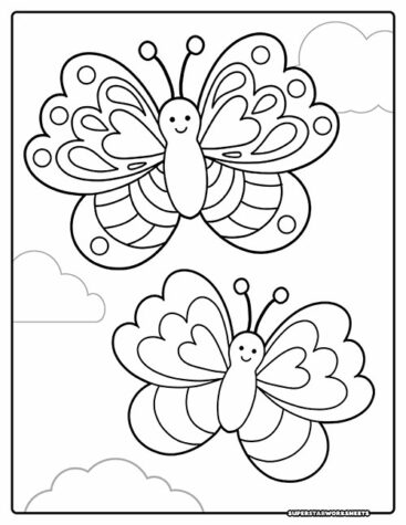 Butterfly Coloring Pages (Free Printables) - Superstar Worksheets