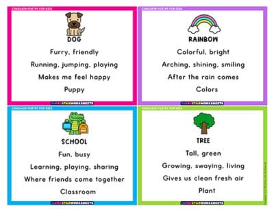 Poetry for Kids - Superstar Worksheets