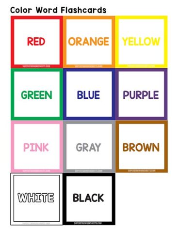 Color Worksheets - Superstar Worksheets