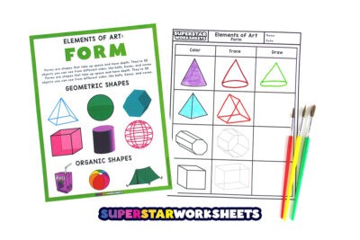 Elements of Art (Free Printables) - Superstar Worksheets