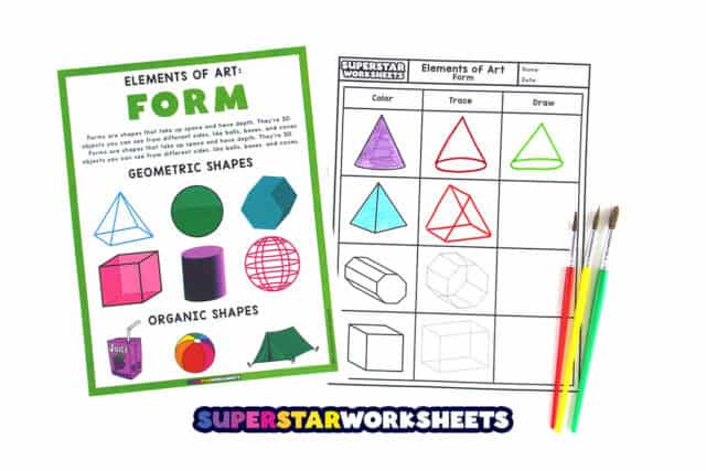 Elements of Art (Free Printables) - Superstar Worksheets