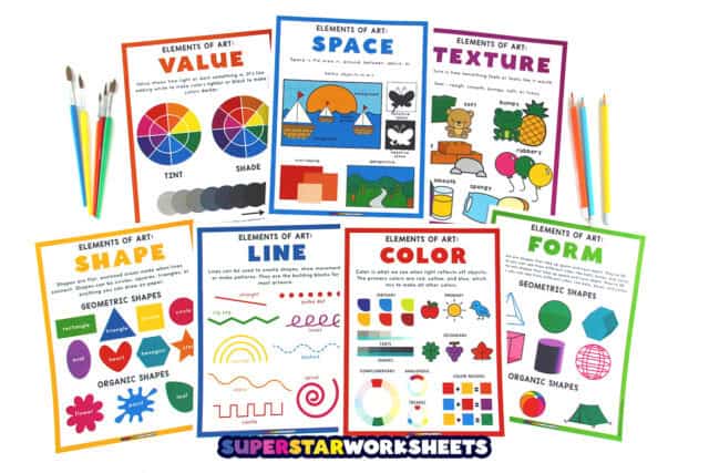 Elements of Art (Free Printables) - Superstar Worksheets