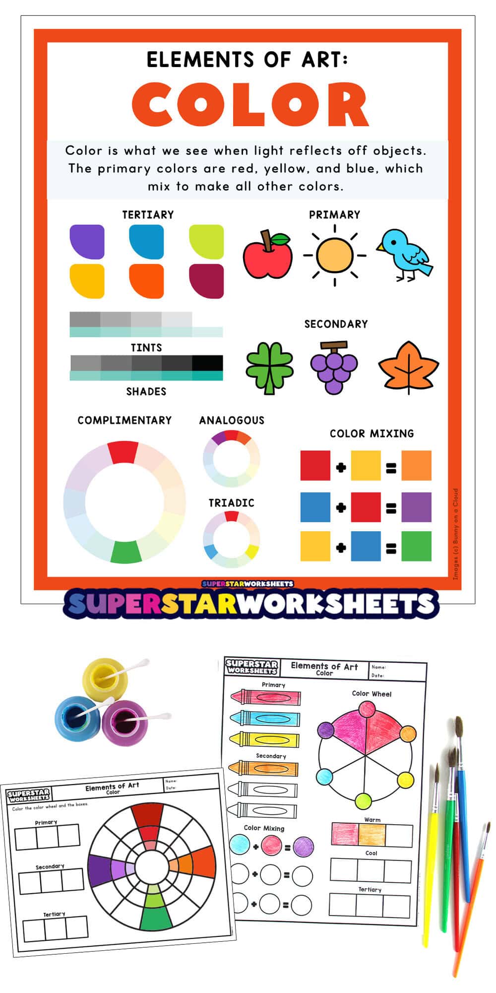 Elements of Art - Superstar Worksheets