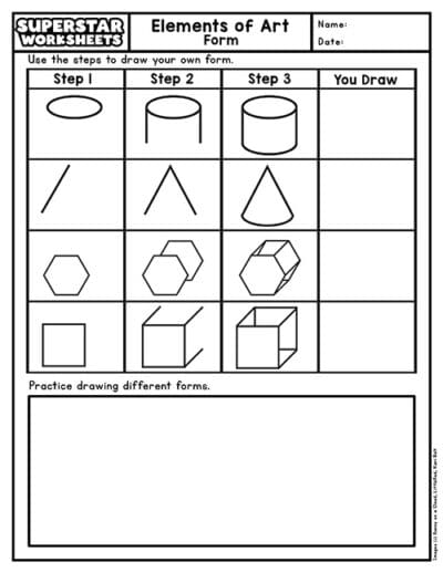 Elements of Art - Superstar Worksheets