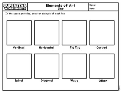 Elements of Art (Free Printables) - Superstar Worksheets