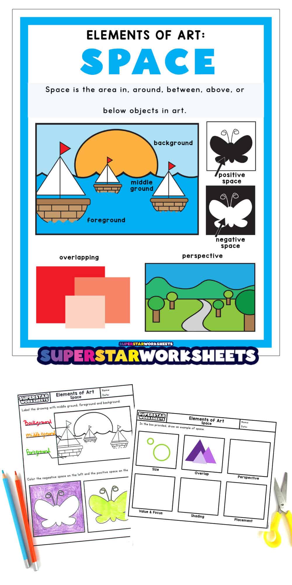Elements of Art (Free Printables) - Superstar Worksheets