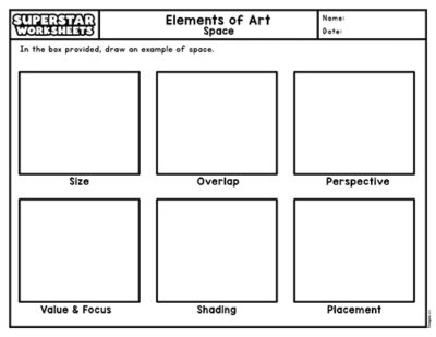 Elements of Art (Free Printables) - Superstar Worksheets