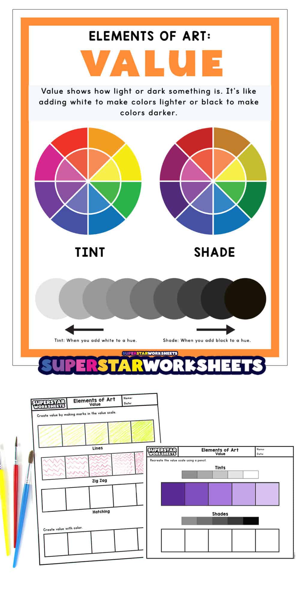Elements of Art - Superstar Worksheets