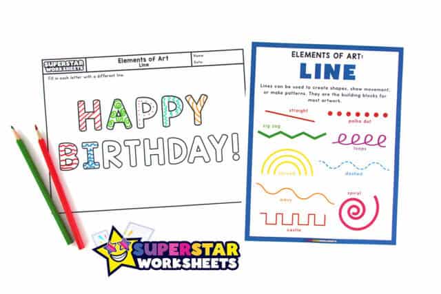 Elements of Art (Free Printables) - Superstar Worksheets