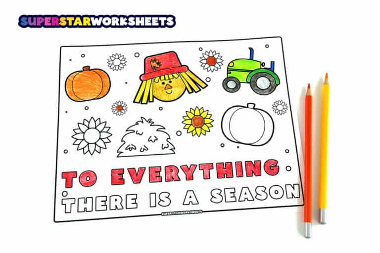 Fall Worksheets - Superstar Worksheets