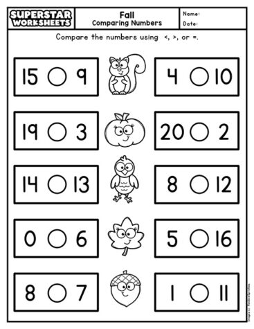 Fall Worksheets - Superstar Worksheets